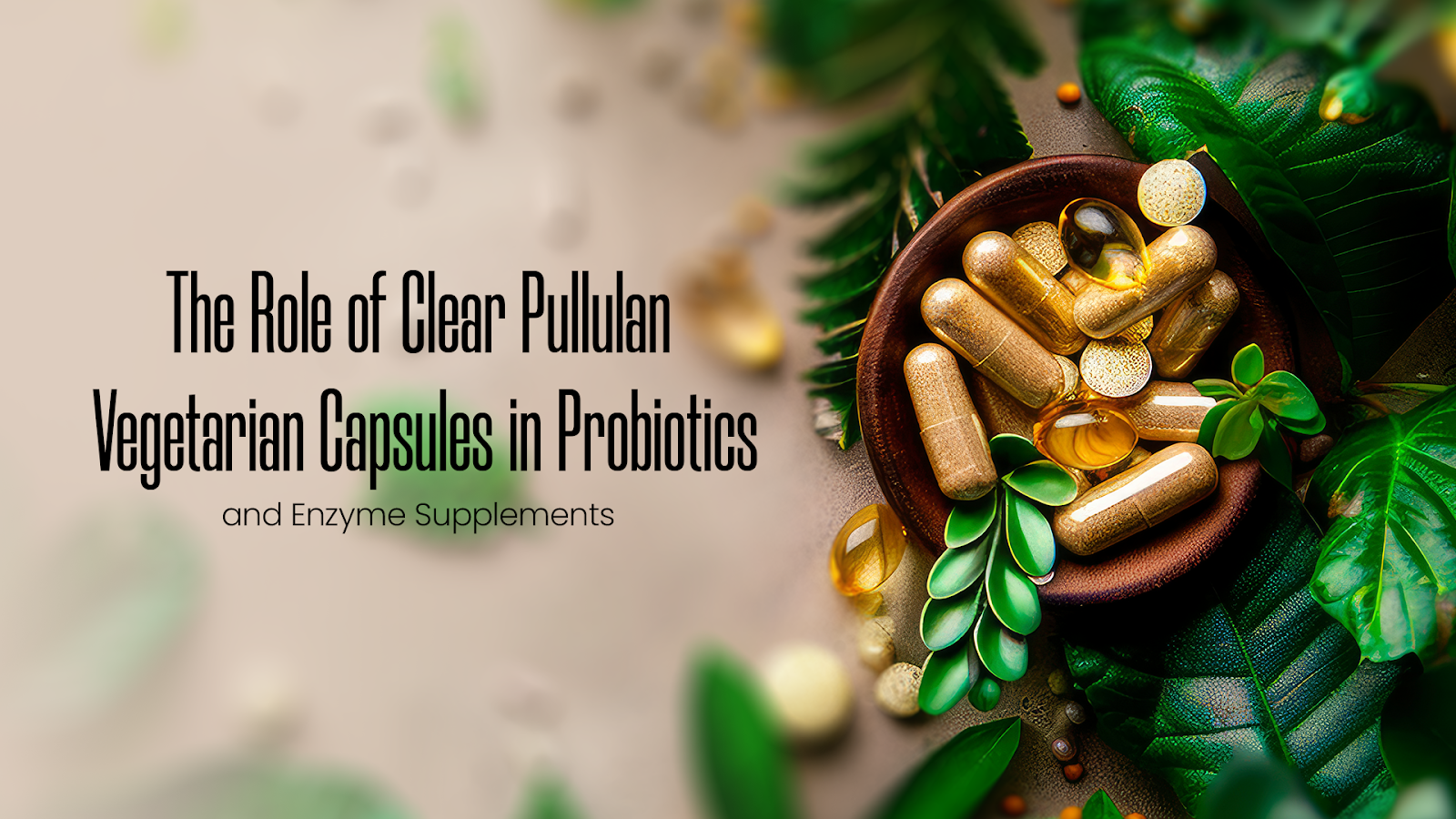 The Role of Clear Pullulan Vegetarian Capsules in Probiotics and Enzyme ...
