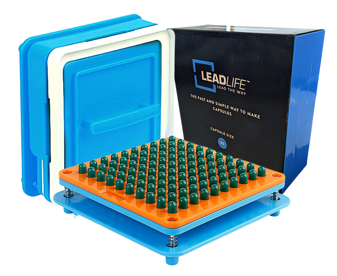 100-Hole Manual Capsule Filler (Sizes 000–5), The P Series.