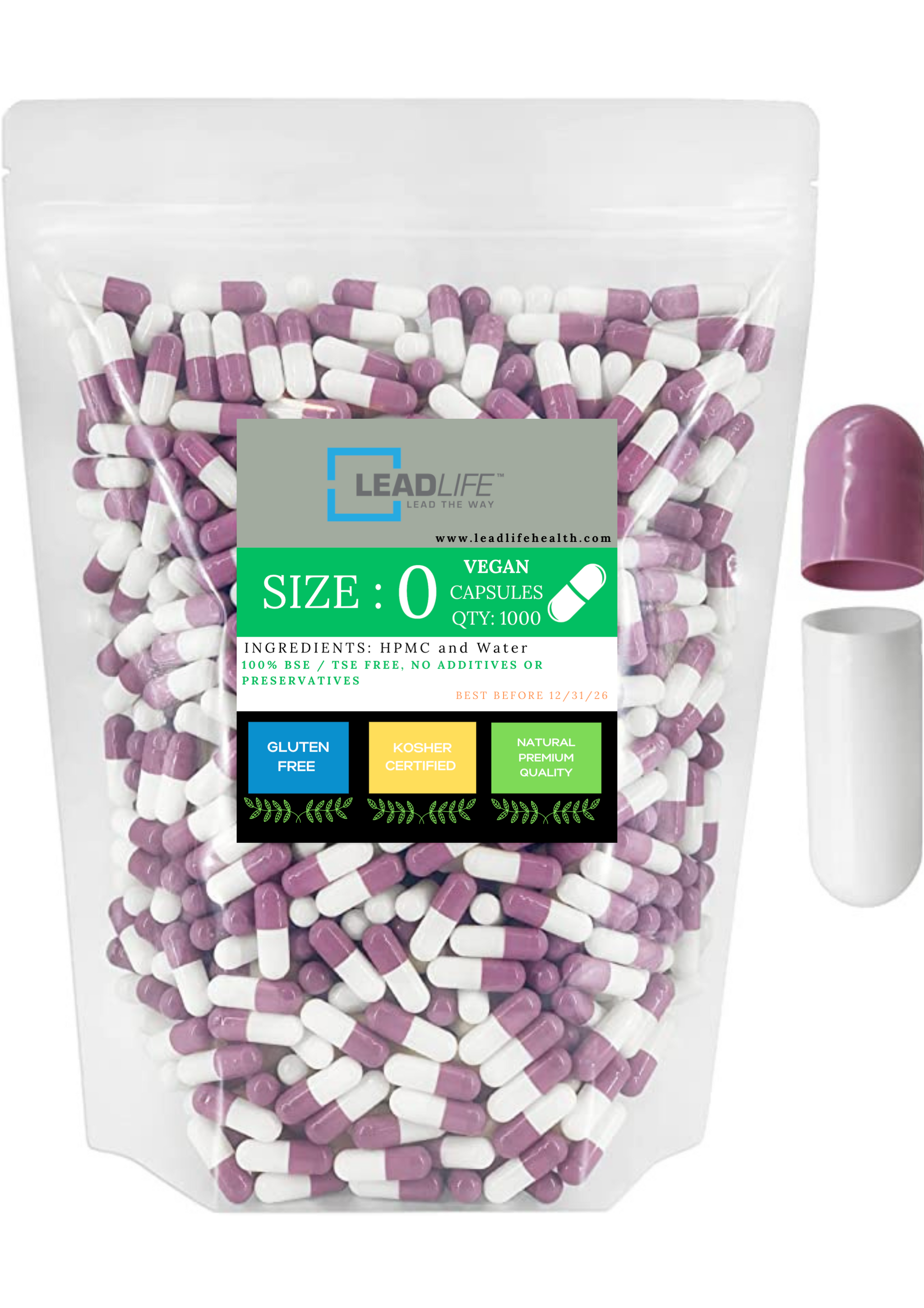 Empty Vegetarian Pill Capsules - DIY Vegetable Capsule Filling - Veggie ...